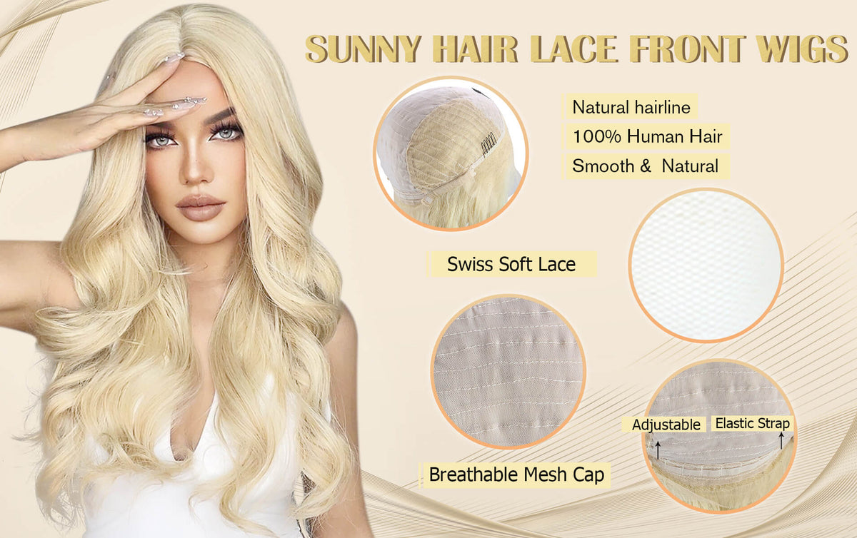 100% Human Hair Lace Front Wigs & Wigs-Sunny Hair — SunnyHair