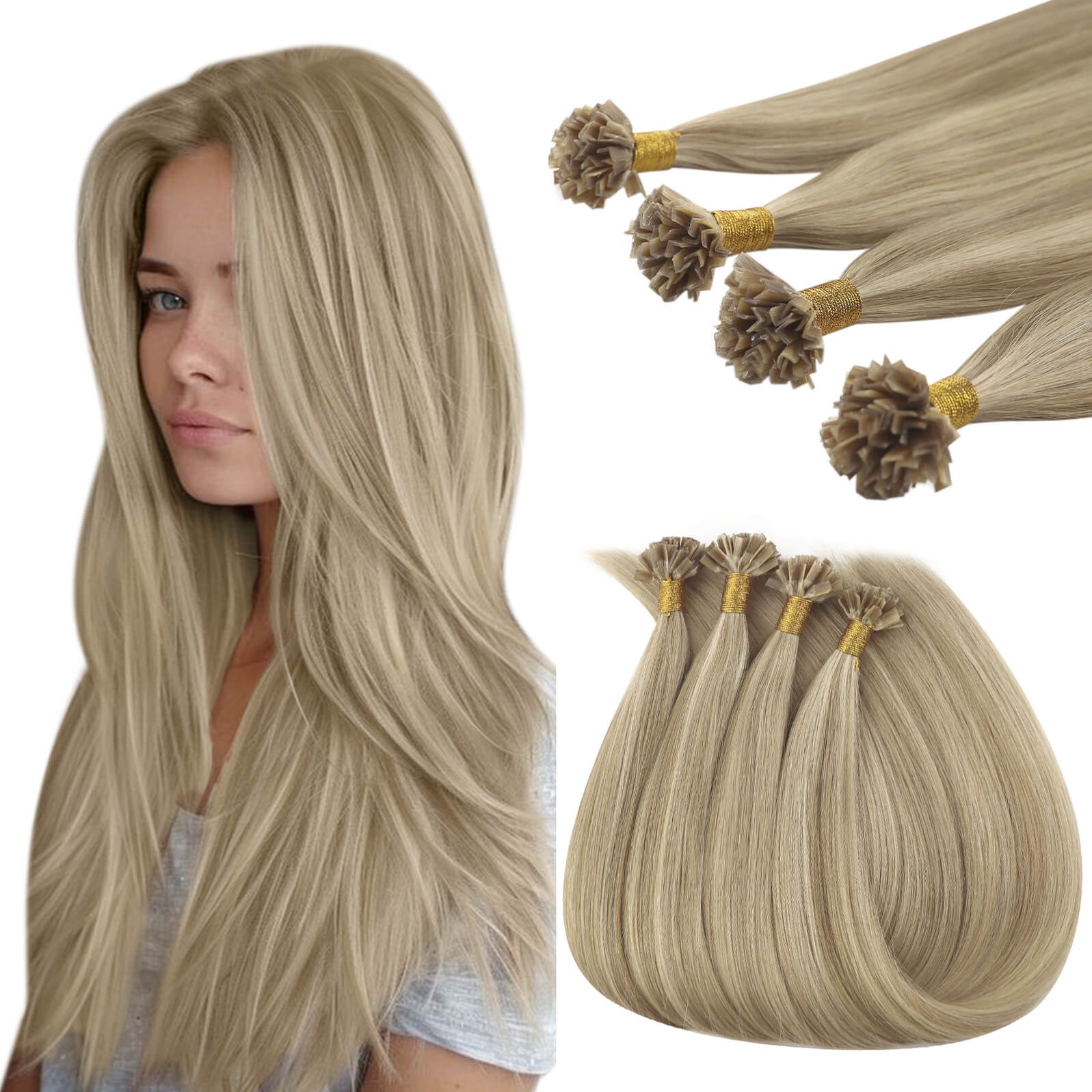 Pre Bonded 100% Human Real Human Hair Extensions — SunnyHair