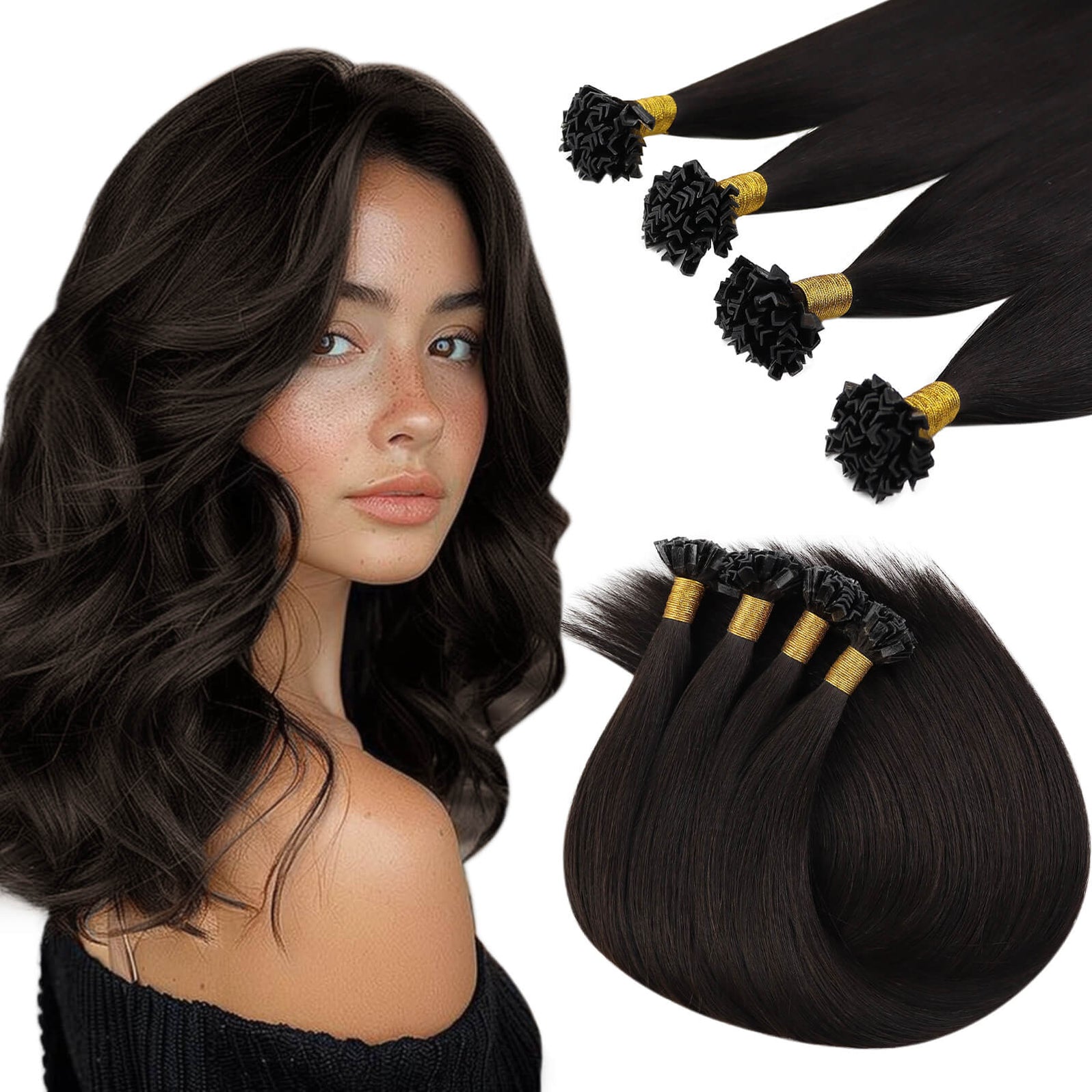 Pre Bonded 100% Human Real Human Hair Extensions — SunnyHair