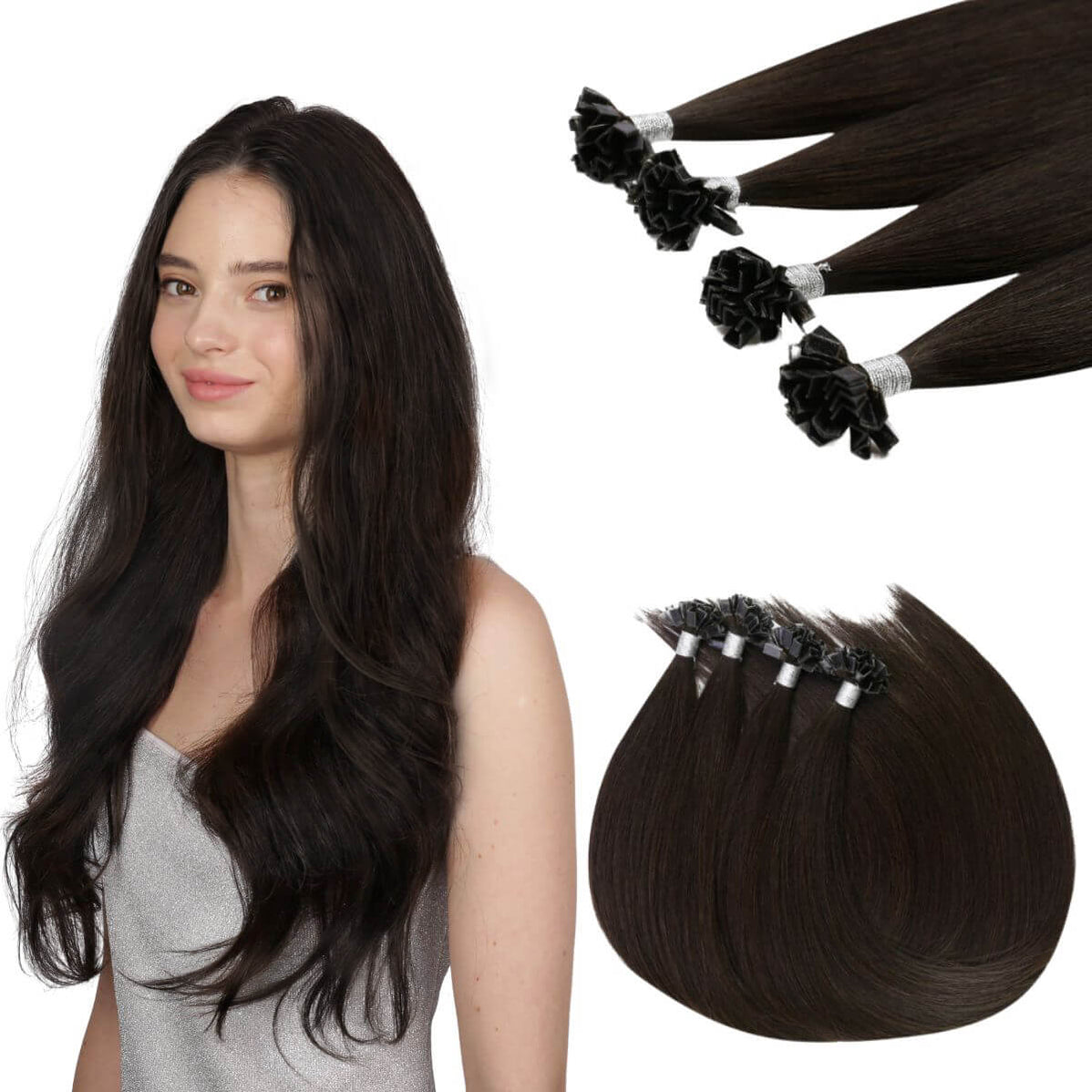 Pre Bonded 100% Human Real Human Hair Extensions — SunnyHair