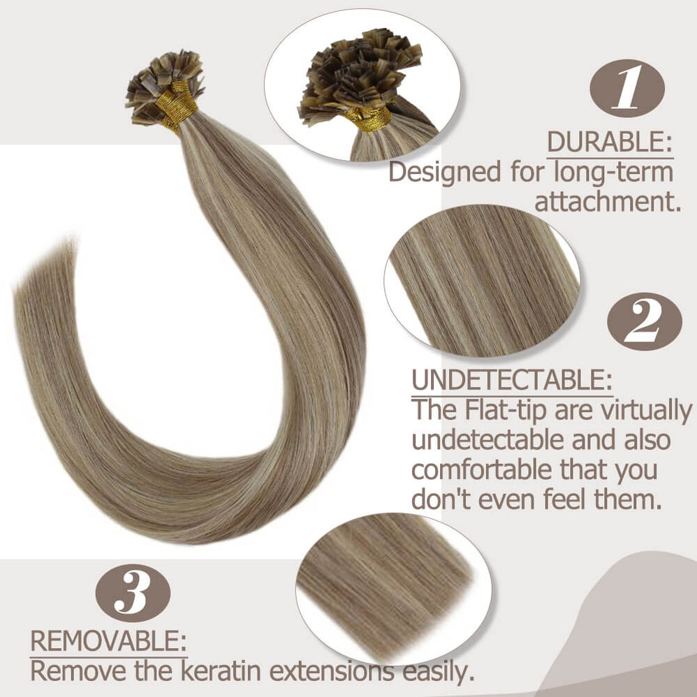 Pre Bonded 100% Human Real Human Hair Extensions — SunnyHair