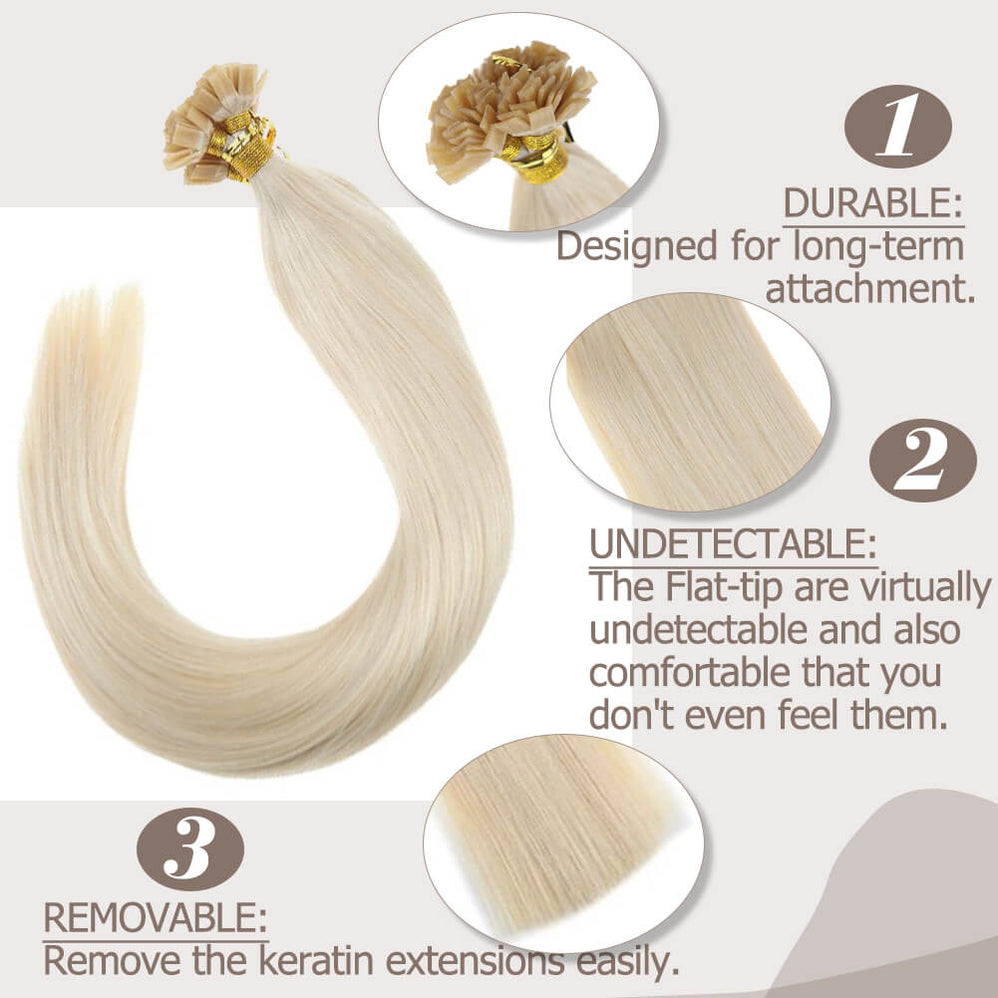 Pre Bonded 100% Human Real Human Hair Extensions — SunnyHair